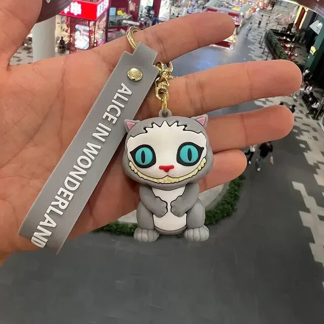 Брелок из силикона Disney «Алиса в Стране чудес» с милой 3D-фигуркой из аниме-фильма, подходит для брелоков, рюкзаков, сумок, автомобилей и в качестве подарка.