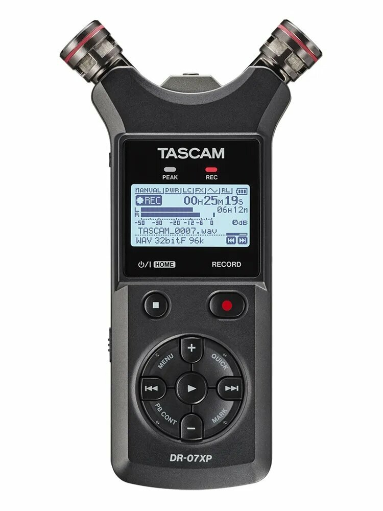 Диктофон Tascam DR-07XP черный