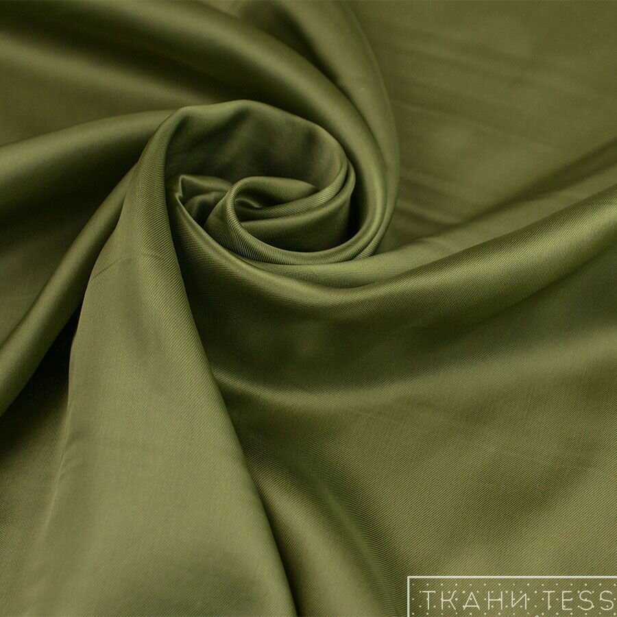 Подкладочная ткань Хаки. Отрез 0,75 м