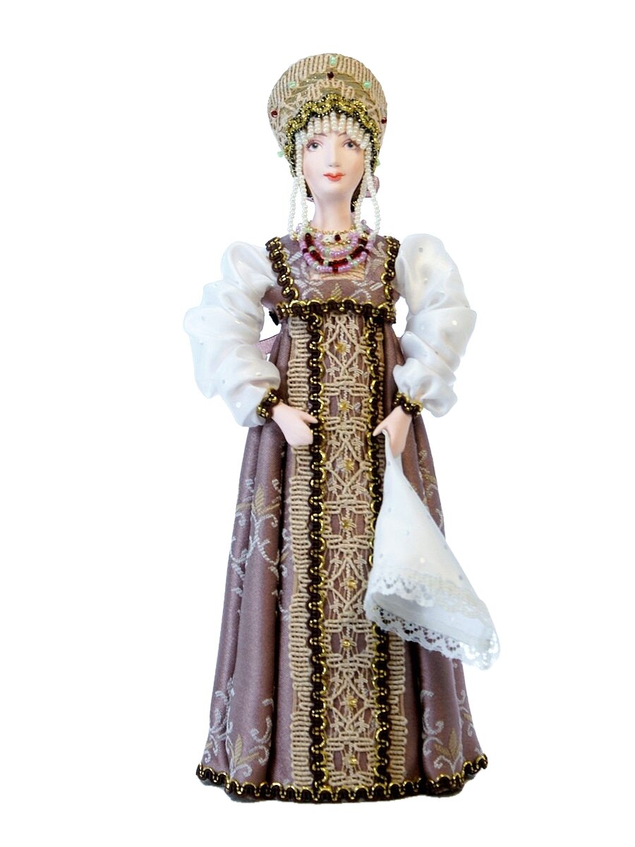 Кукла коллекционная Девушка в русском народном костюме