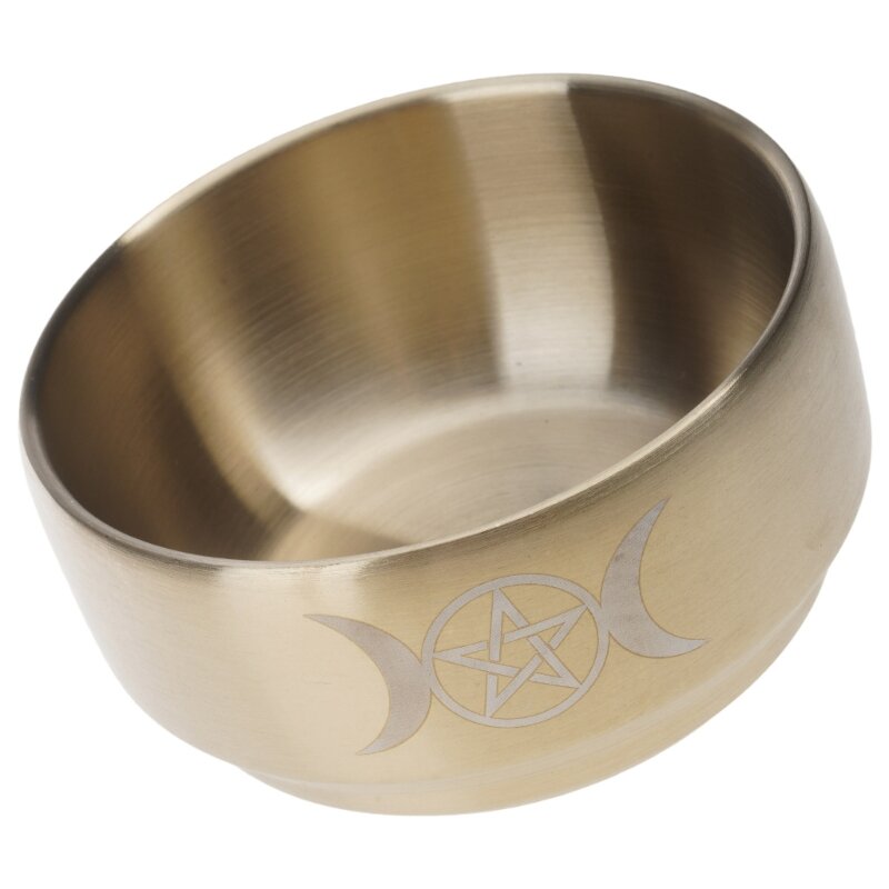 Чаша для гадания на таро с пятиконечной звездой и трехфазной луной