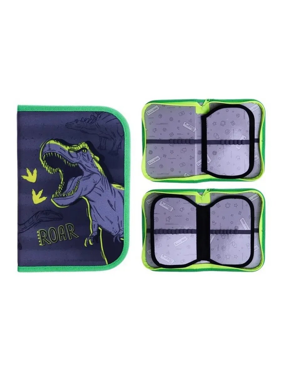 Стильный пенал с динозаврами для мальчиков