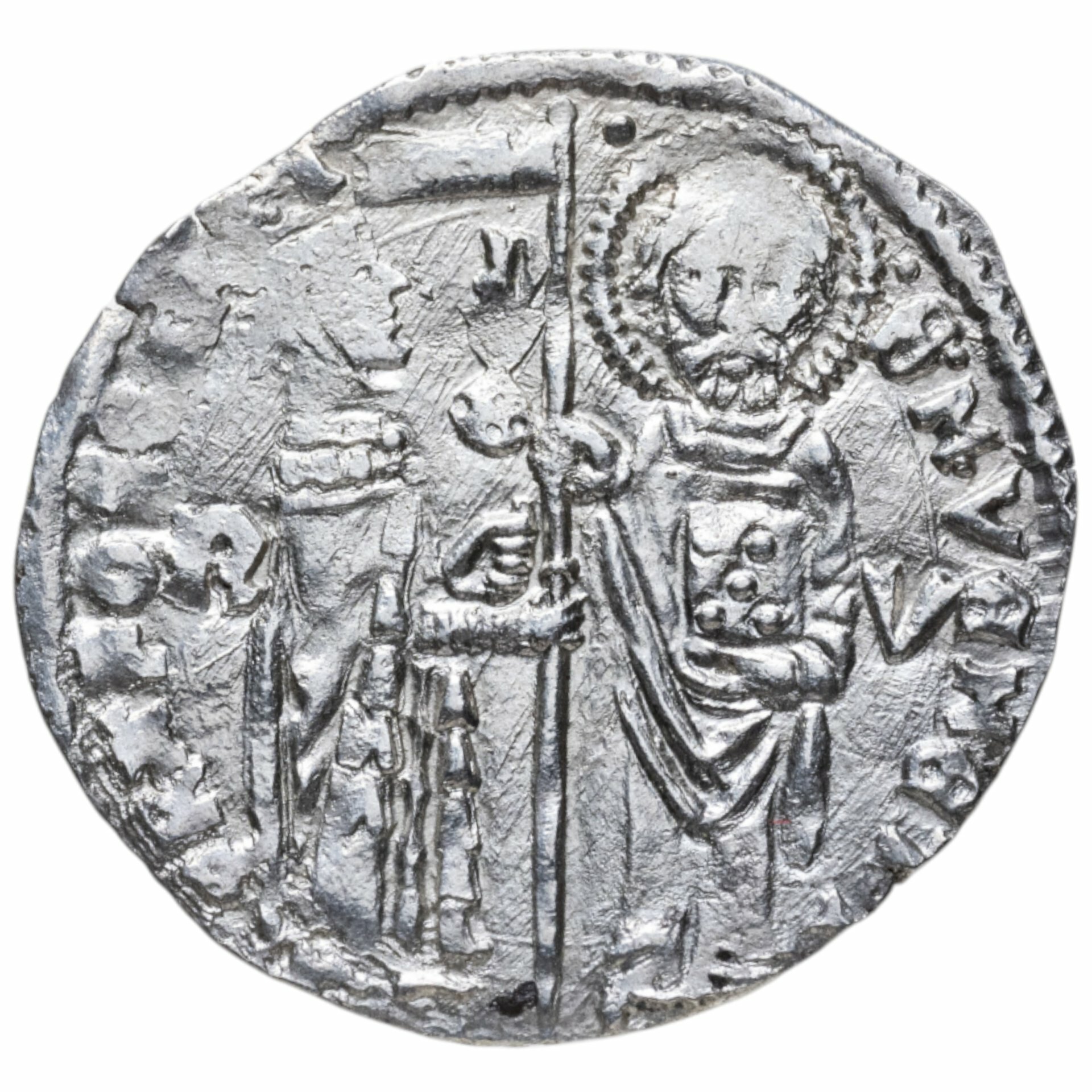 Венецианская республика, Франческо Фоскари, 1423-1457 годы, Гроссо , Серебро, в сохранности VF