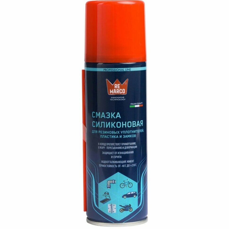 Смазка универс. силик. SILICONE OIL (от -40 до +250С)200 мл RE MARCO RM-746, 2384783