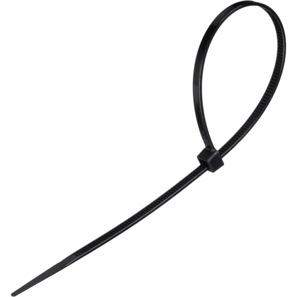 Стяжка (хомут) 200 мм x 3,6 мм, Bigtech BT-CT-200-36-B, нейлон, чер,100 шт/уп, 2157523