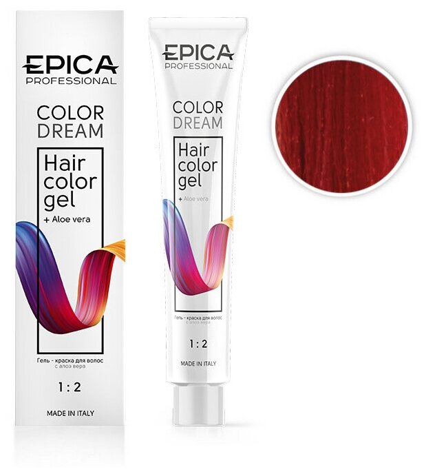EPICA PROFESSIONAL Colordream Гель-краска 77.66 русый красная смородина, 100 мл.