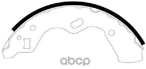 Колодки тормозные барабанные KIA: AVELLA, ASPIRE 94-99, RIO 00-02 HSB арт. HS1016