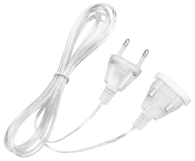 Удлинитель д/домашних гирлянд 3 м, прозрачный ПВХ 315-424 1509327