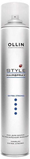 Лак для волос Ollin Professional Style экстрасильной фиксации, 450 мл