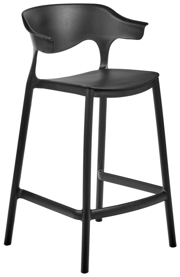 Стул полубарный Forma, чёрный