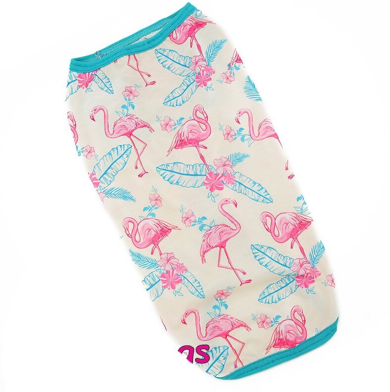 For my dogs майка "фламинго" белая А2