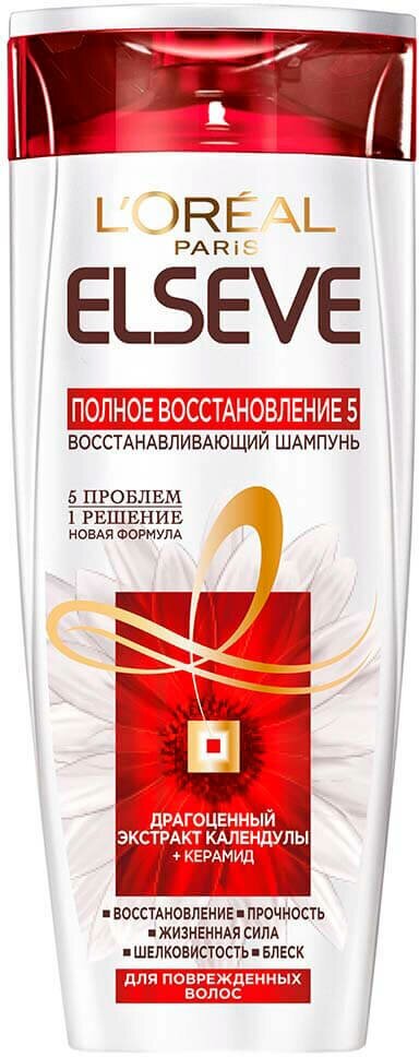 L'Oreal Paris Elseve Шампунь "Elseve, Полное восстановление 5", для ослабленных или поврежденных вол