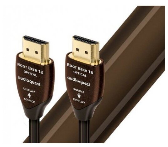 Гибридный оптический HDMI кабель Audioquest HDMI Root Beer 18 PVC 25.0m