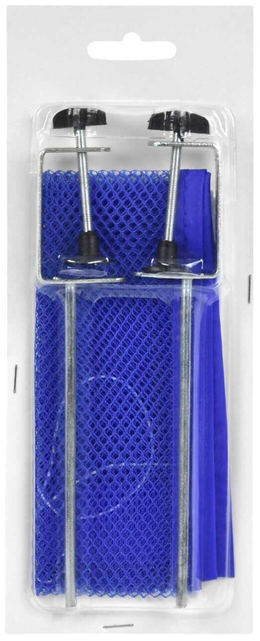 Сетка для настольного тенниса CLIFF GOLD SHIELD, с креплением, синяя, 183х14.5х0.1 см