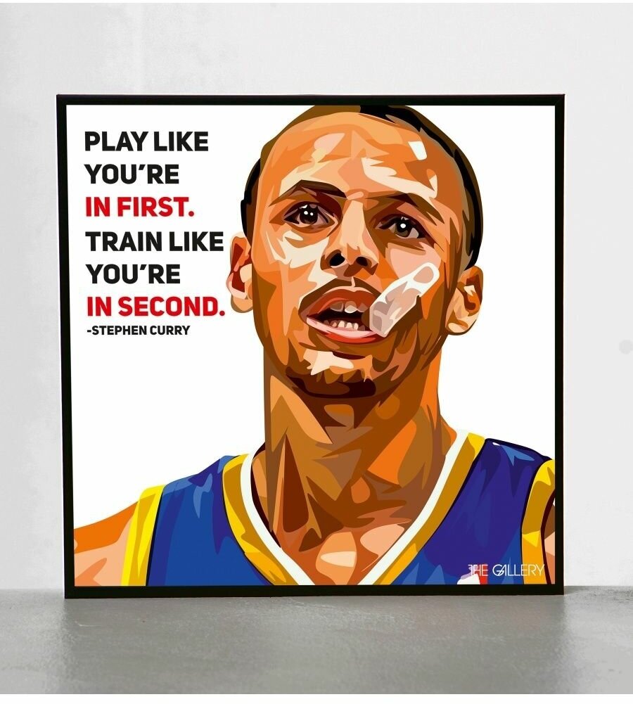 Картина постер Поп-арт Стефен Карри Баскетболист NBA