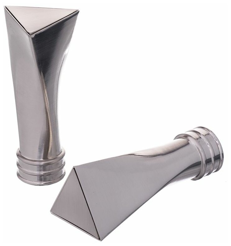 Наконечники для карниза OLEXDECO «Свинг» для труб диаметром 25 мм. Нержавеющая сталь