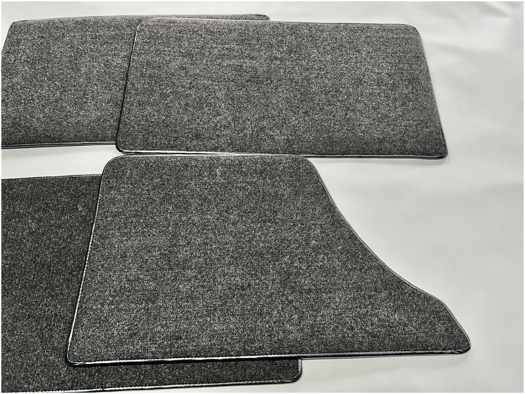 Обшивка дверей АвтоДеталь, для LADA 2101-2107, махровая, цвет графит, 4 шт