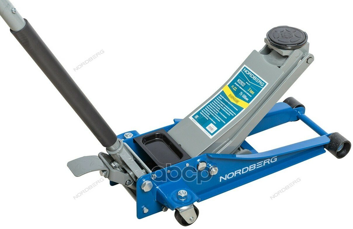 Домкрат! подкатной, 3 тонны 75-500мм Nordberg арт. N32032