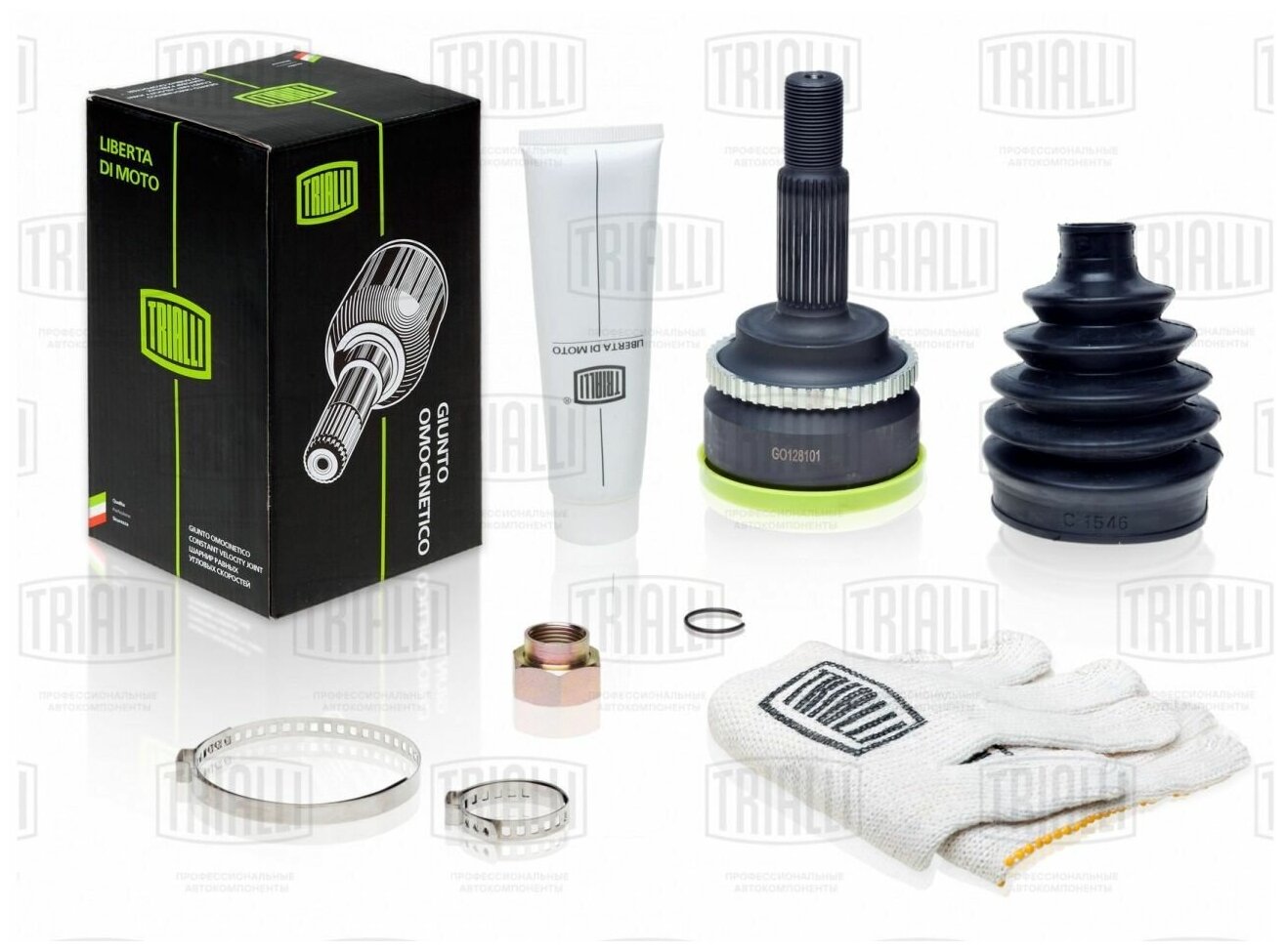 ШРУС для а/м Toyota Corolla E120 (01-) ABS (наруж.) (GO 128101), TRIALLI GO128101