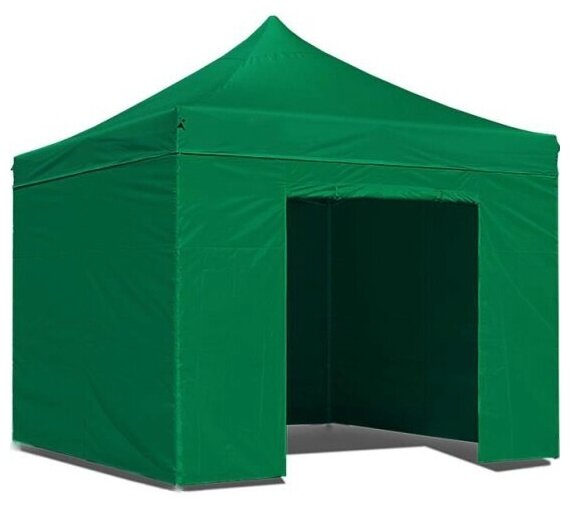 Тент садовый Helex быстросборный с боковыми стенками 6 кв. м зеленый 4321