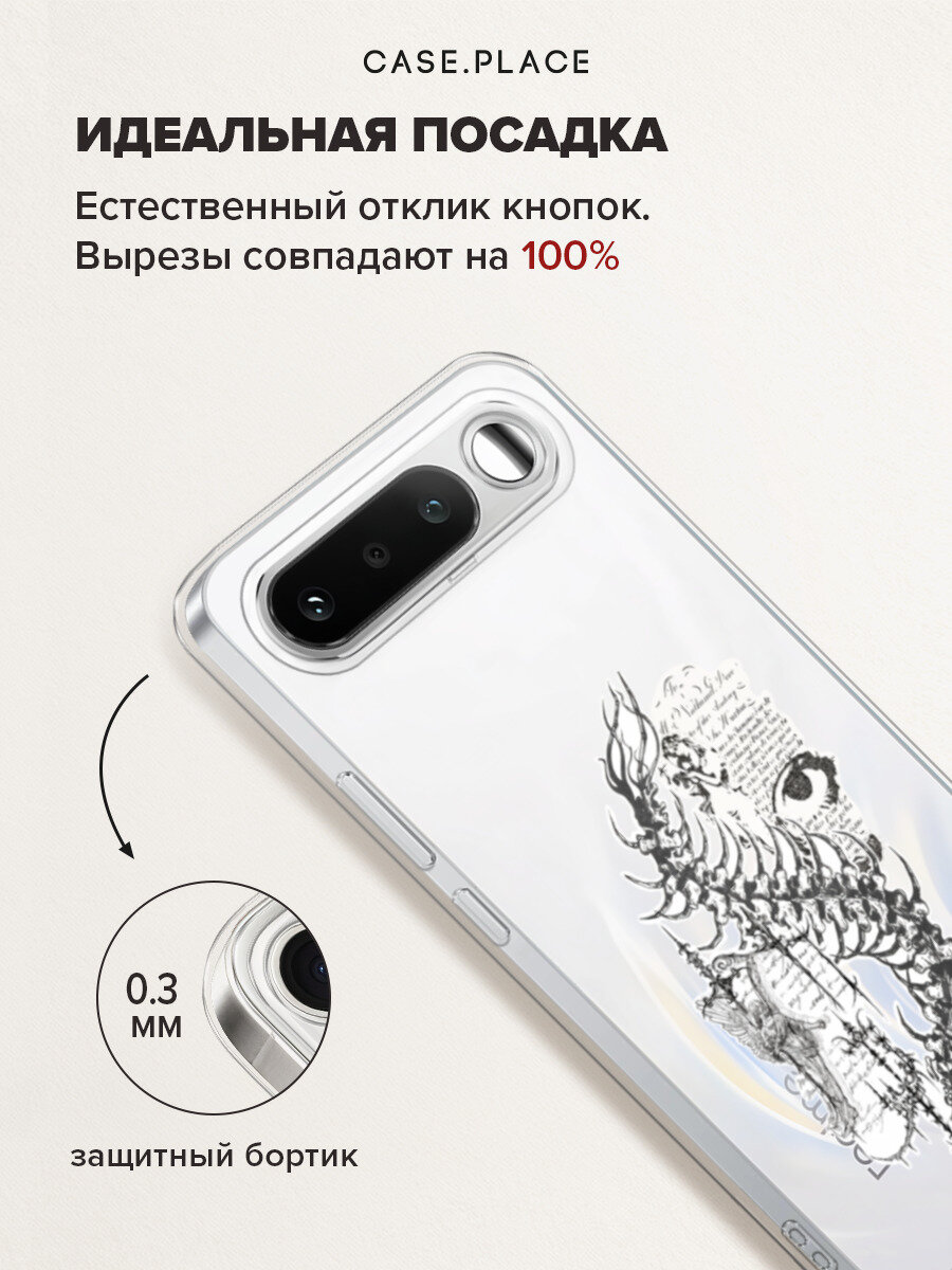 Чехол на Realme 16 / Реалми 16 с принтом Готическая сороконожка — фото 1