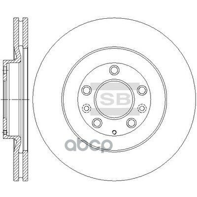 Диск Тормозной Mazda Cx-7/Cx-9 07- Передний Вент. d 320Мм. Mazda Eh14-33-25X; Mazda Eh14-33-25Xa Sangsin brake арт. SD4447