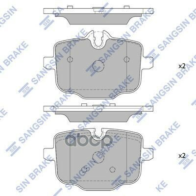 Колодки тормозные BMW 5 (G30, G31) задние (4шт.) SANGSIN Sangsin brake арт. SP2508