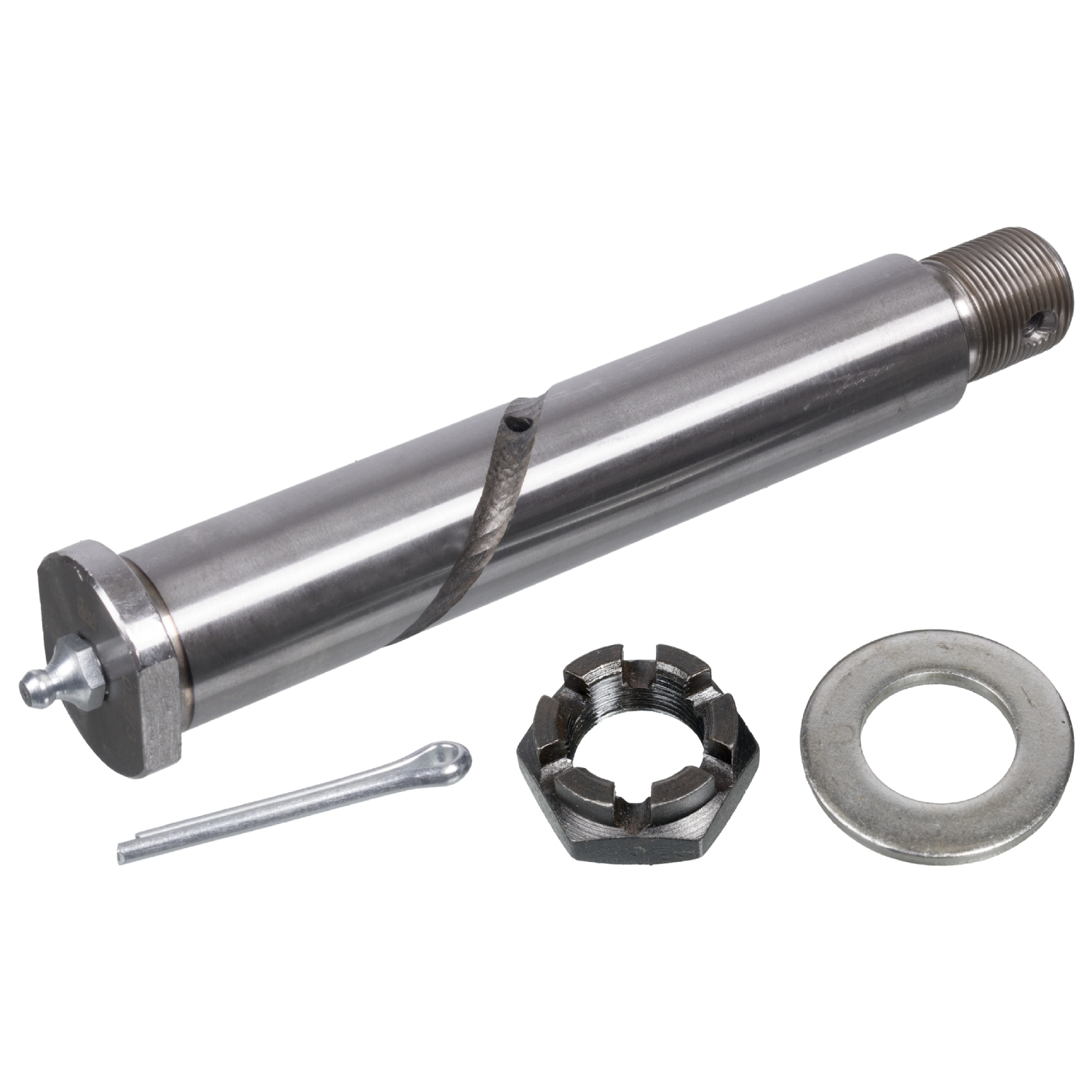 FEBI BILSTEIN 02873 (6486093000) палец дышла (с шайбой, гайкой, масленкой) d=30 mm, l=160 mm kassbohrer
