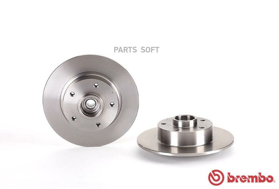BREMBO 08. B369.17 Диск тормозной задн. с интегрированным подшипником RENAULT FLUENCE (L30_) 02/10-> / RENAULT MEGANE C ()