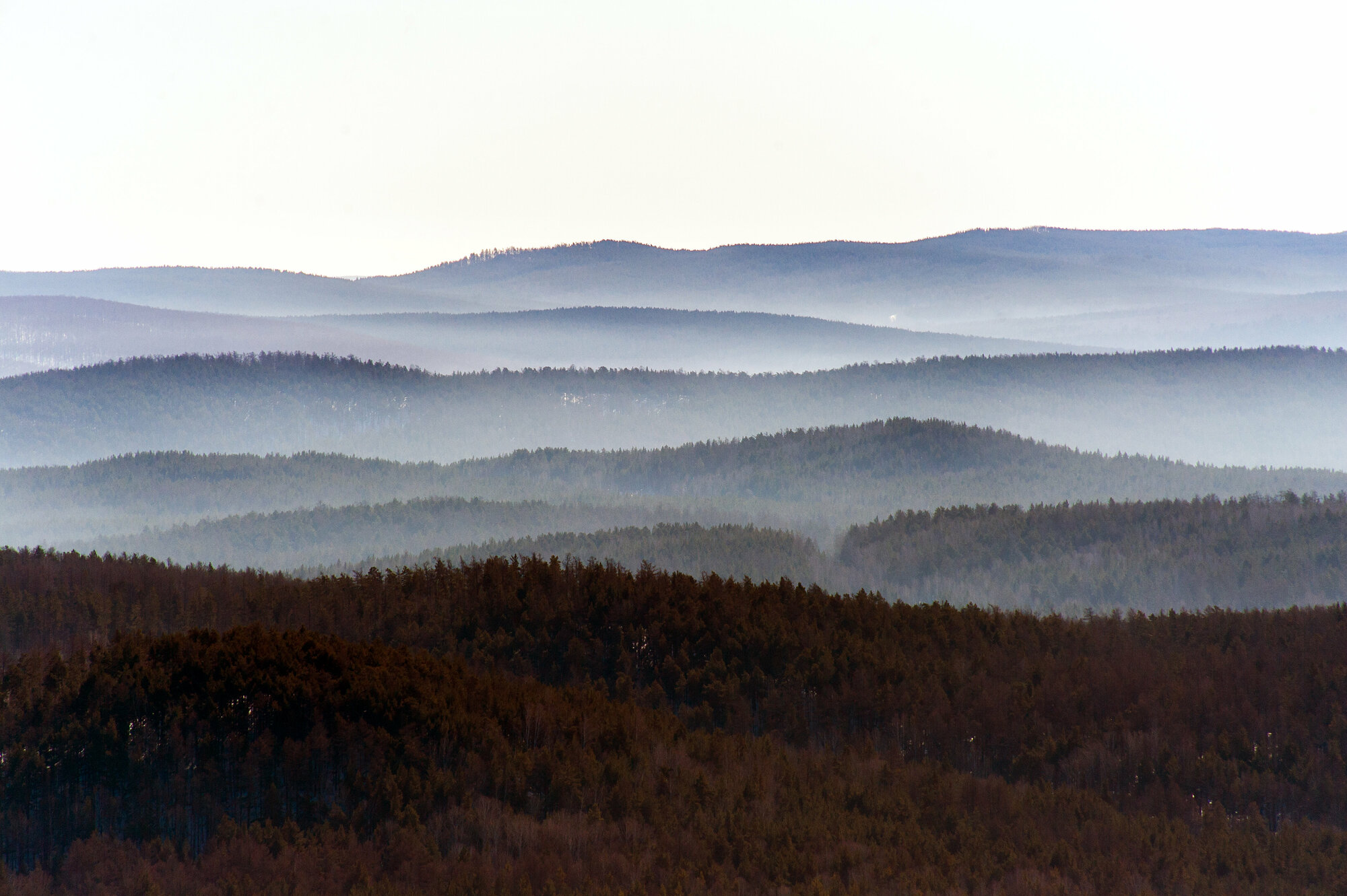 Постер фотография А3 "Уральские горы"