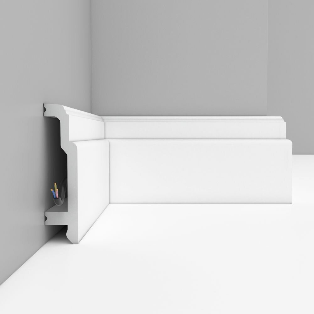 Плинтус Напольный Decomaster A155 В105хШ24хД2000 мм / Декомастер.