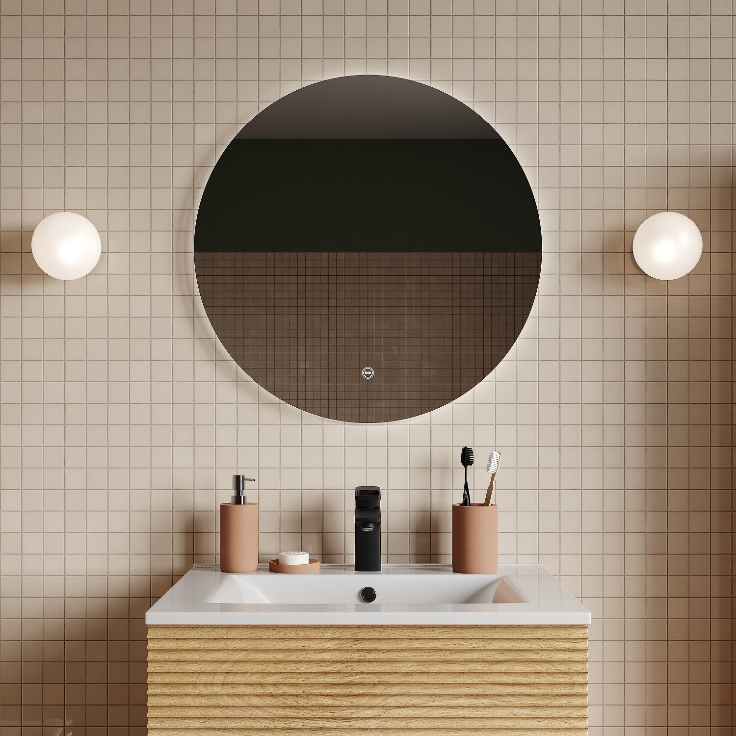 Зеркало с подсветкой IDDIS Bild BIL6000i98 60 см, сенсорное управление