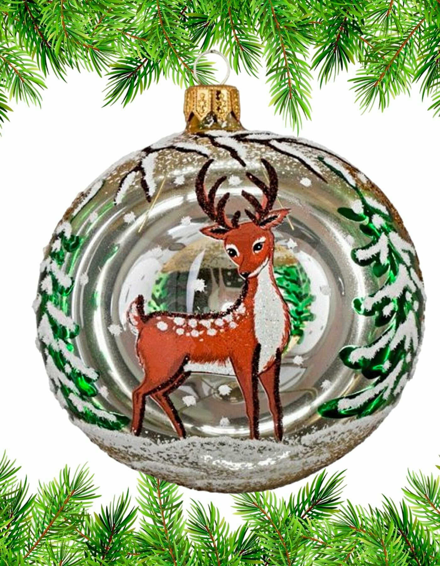 Елочный шар "Легенда" 95мм