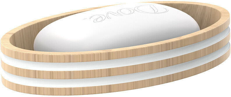 Мыльница настольная FORA SPIRAL, для кускового мыла, полирезин