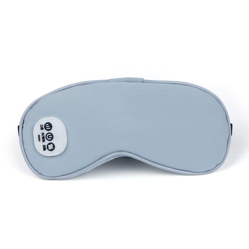 Маска для глаз "Горячий компресс", с вибрационным массажем, серая