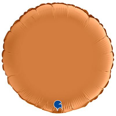 Шар фольгированный ненадутый Г Б/РИС круг 18" Сатин карамель