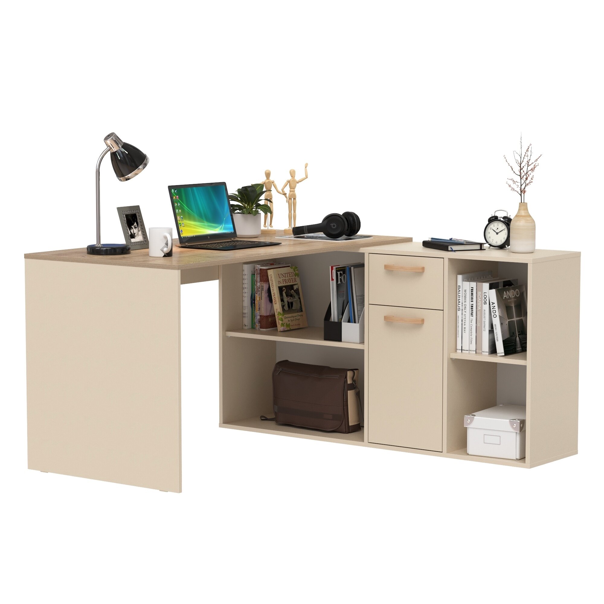 Стол-трансформер письменный Mobi Лайт 03.245F цвет сатин/дуб эндгрейн элегантный