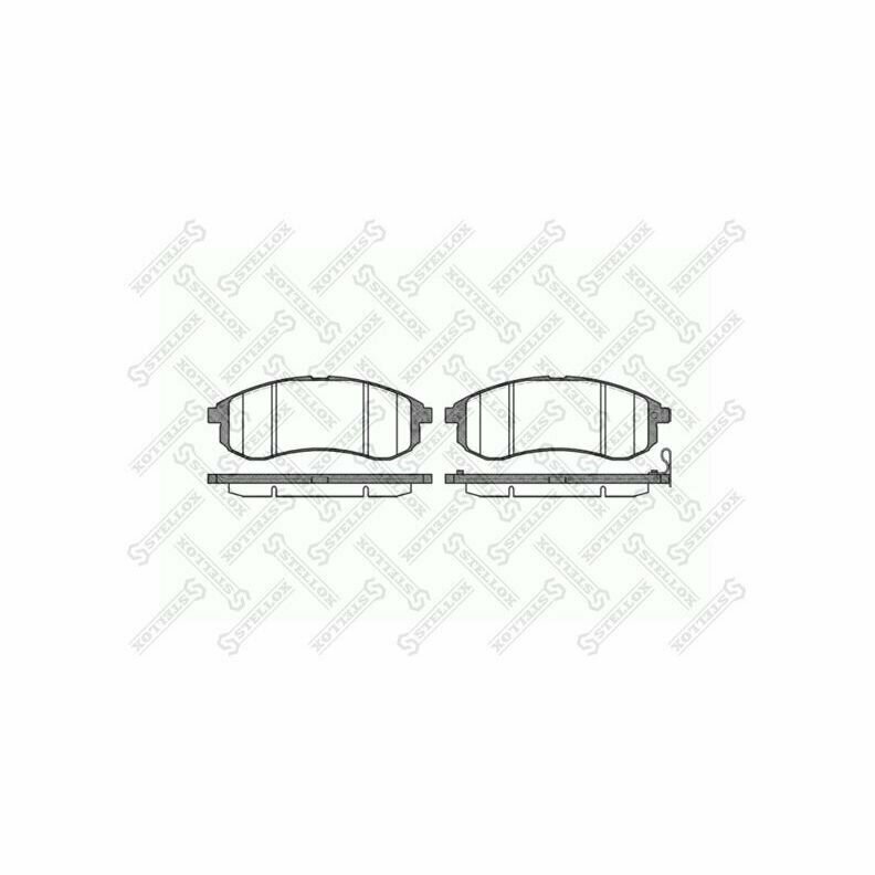 1140 001-SX_ 1129 01 ! колодки дисковые п Mitsubishi L200 2.5TD 4WD 03>