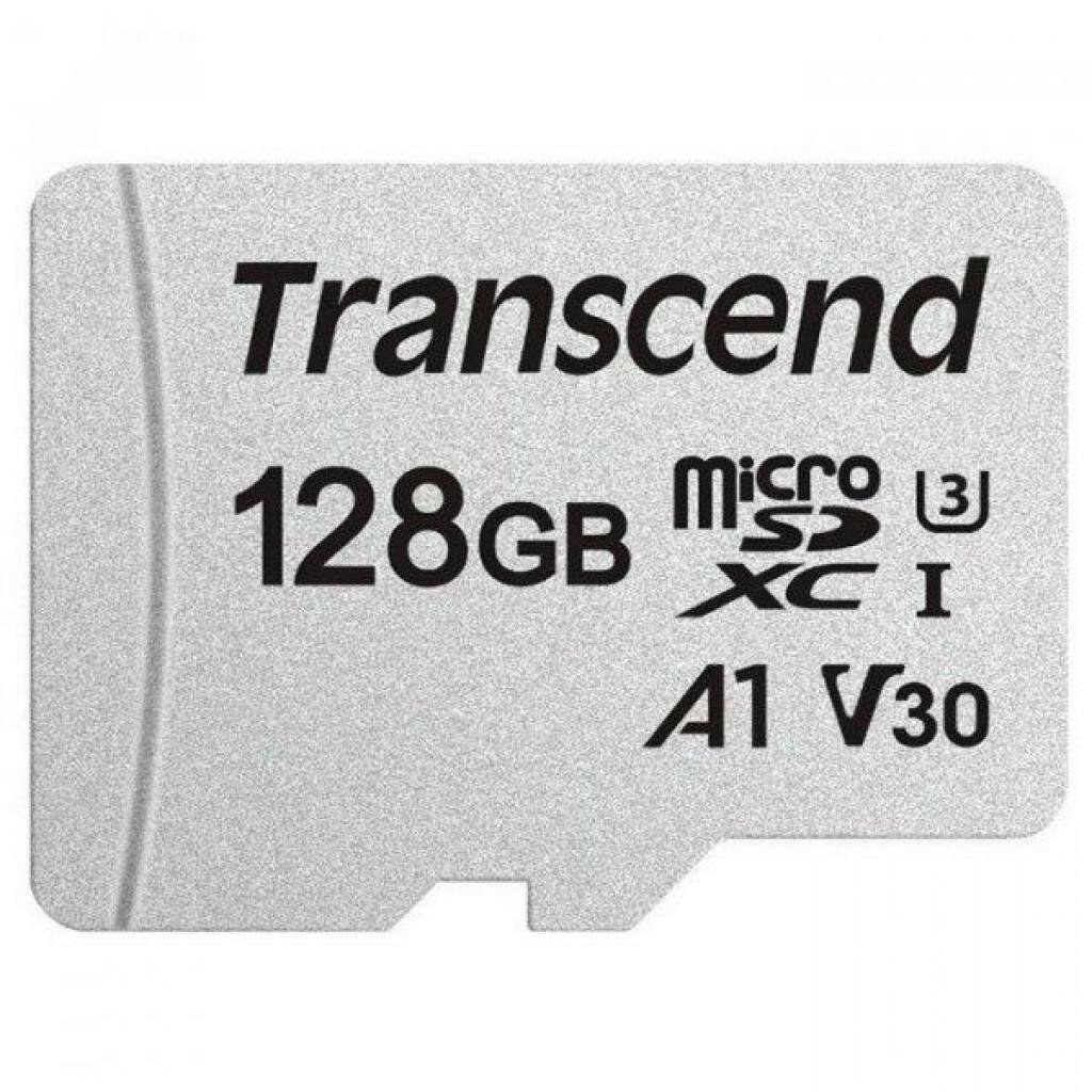 Карта памяти Transcend SecureDigital Micro 128Gb SDXC UHS-I U3 V30 A1 + переходник на SD