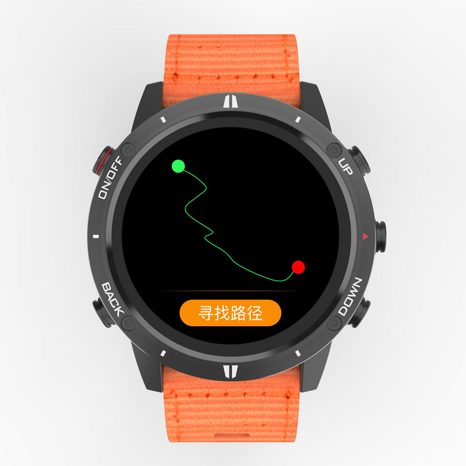 Часы Beidou G5, спортивные, водонепроницаемые, GPS, компас, давление воздуха, оранжевый