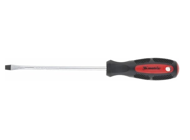 Отвертка Matrix Anti-Slip SL6,0х150 мм, CrV, 2к рукоятка 12222