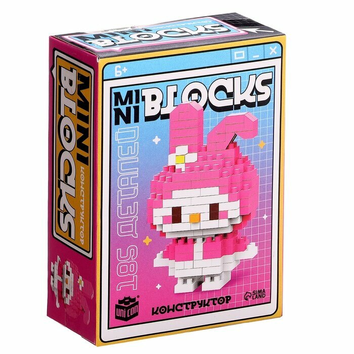 UNICON Конструктор «Mini Blocks. Зайчик», 185 деталей