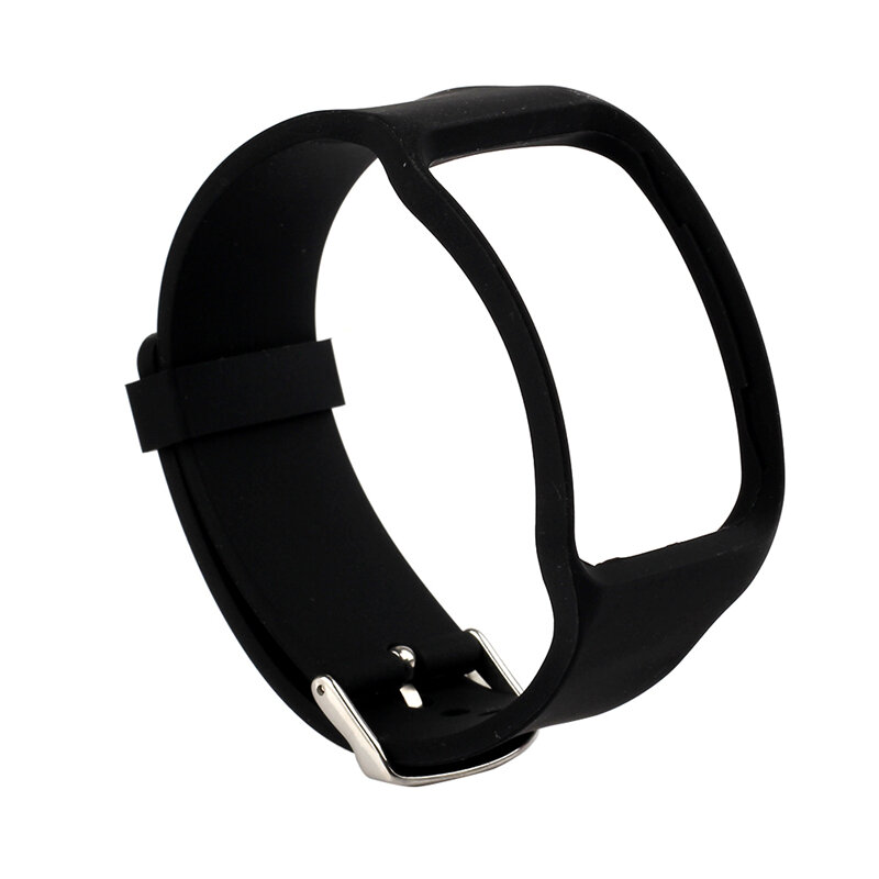 Сменный силиконовый ремешок MyPads для фитнес-браслета Samsung Gear S R750 Черный