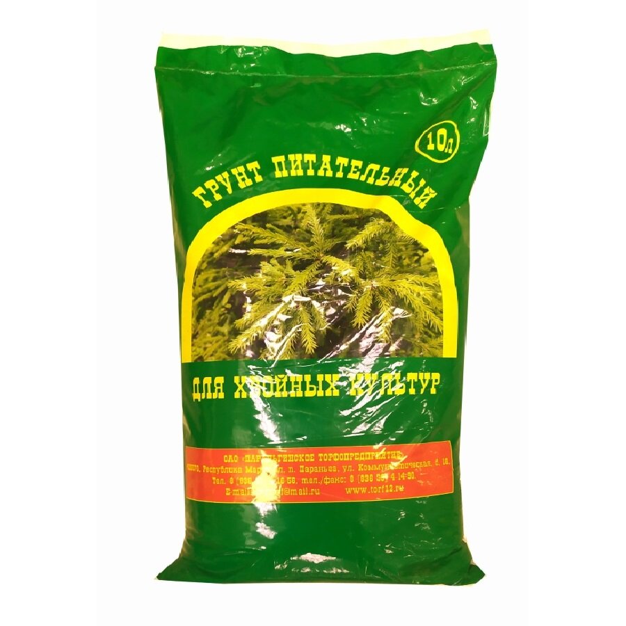 Торфогрунт для хвойных культур 25 л - для стимулирования роста корневой системы, а также для заполнения посадочных ям при их пересадке.