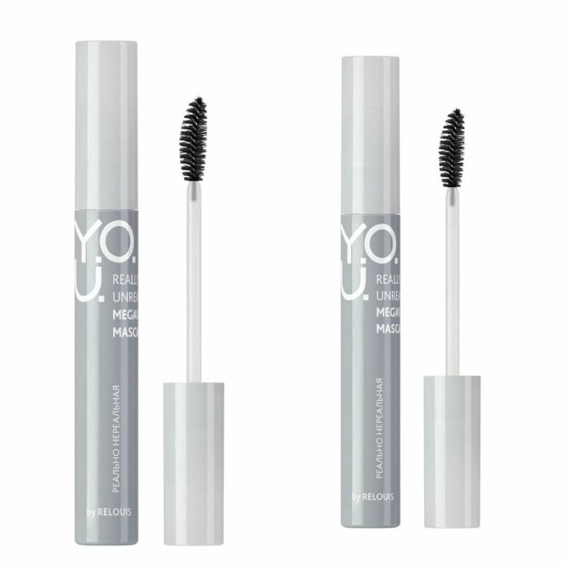 RELOUIS Y.O.U. Really Unreal Тушь для ресниц, мегаобьемная, 2 штуки.