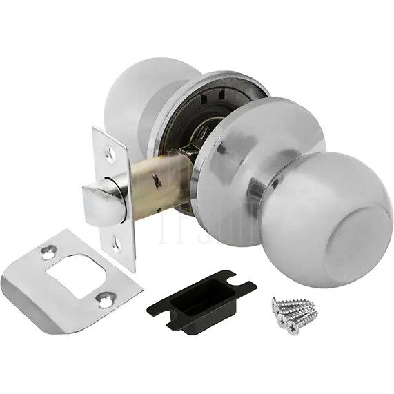 Ручка Ajax (Аякс) защелка DK682 BL-PS (6082 BL-P) (без фик.) хром