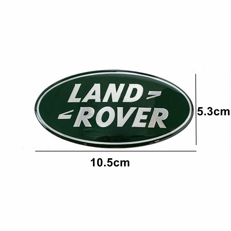 Эмблема Land Rover для передней решётки или заднего багажника — логотип на решётку и багажник, 3 размера, зелёный