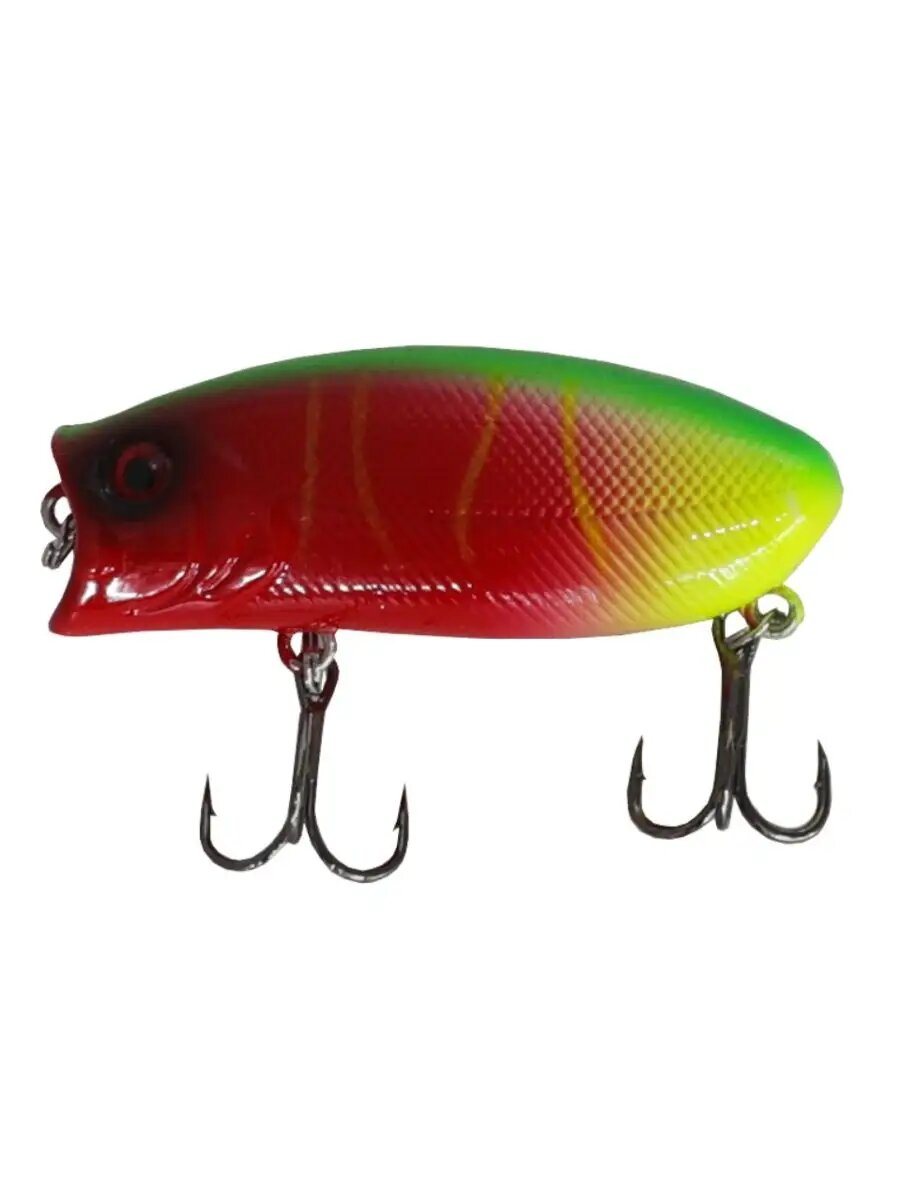 Поппер Sharado MALAS, для ловли щуки, судака, окуня, жереха, плавающий, 10г, 55мм