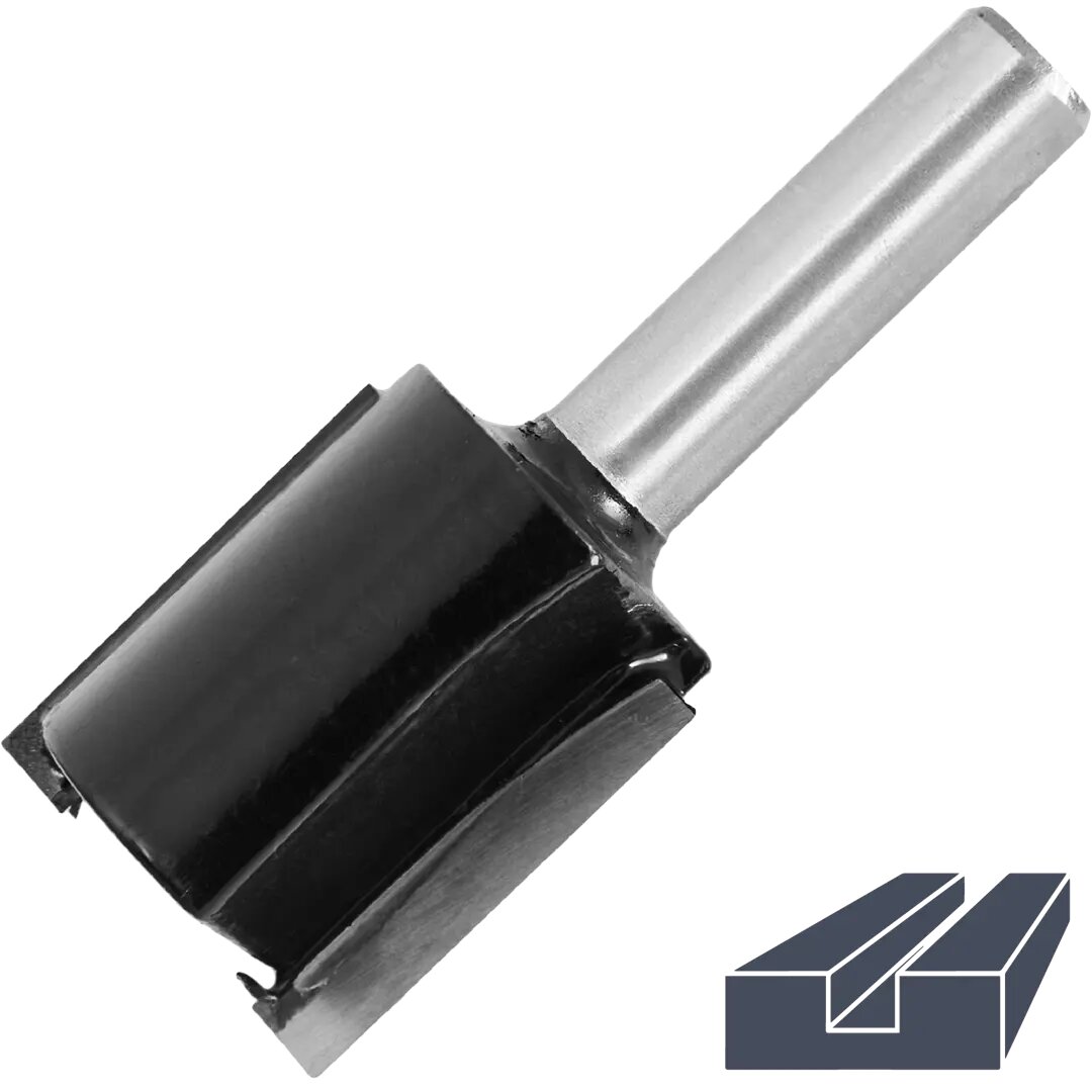 Фреза пазовая прямая по дереву 1411509 22x25.4 мм