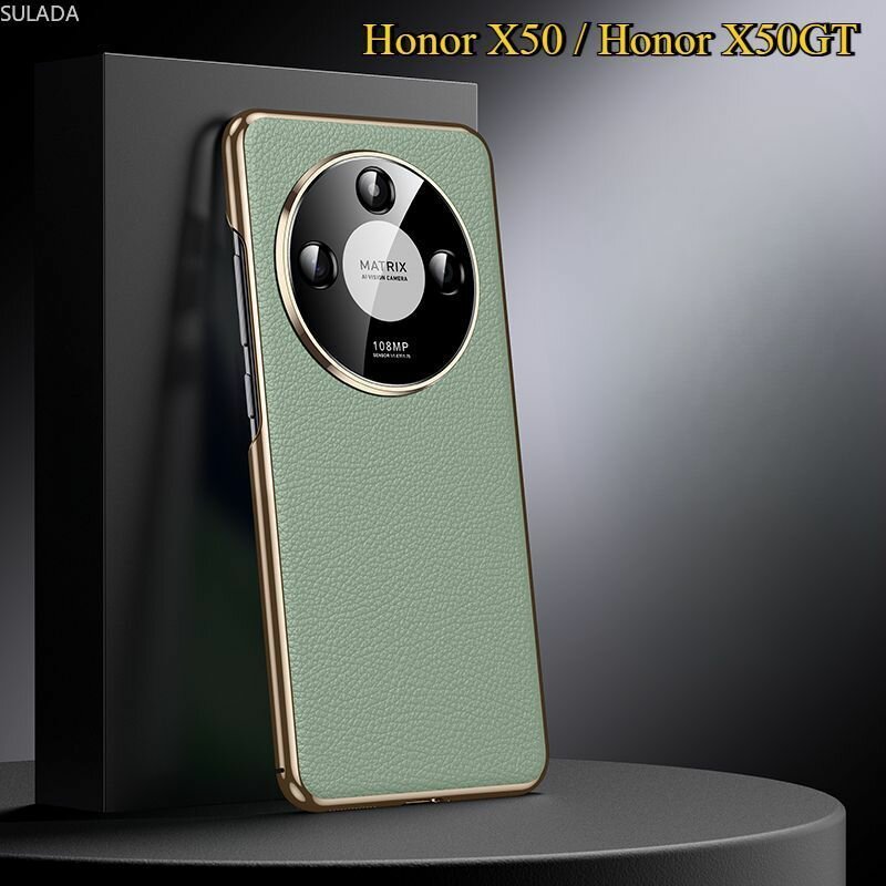 Роскошный натуральной кожи чехол для Honor X50 / Honor X50GT ( Хонор X50 / Хонор X50 GT)
